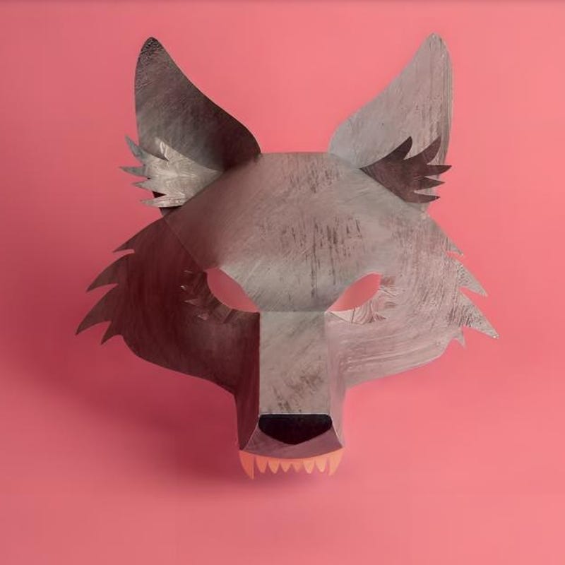 Coyote Mask - Etsy