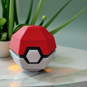 Paper Pokeball Pokemon Papercraft 3D Template - Etsy