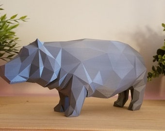 Hippo Paper Bag Puppet Craft Template With Directions - Etsy