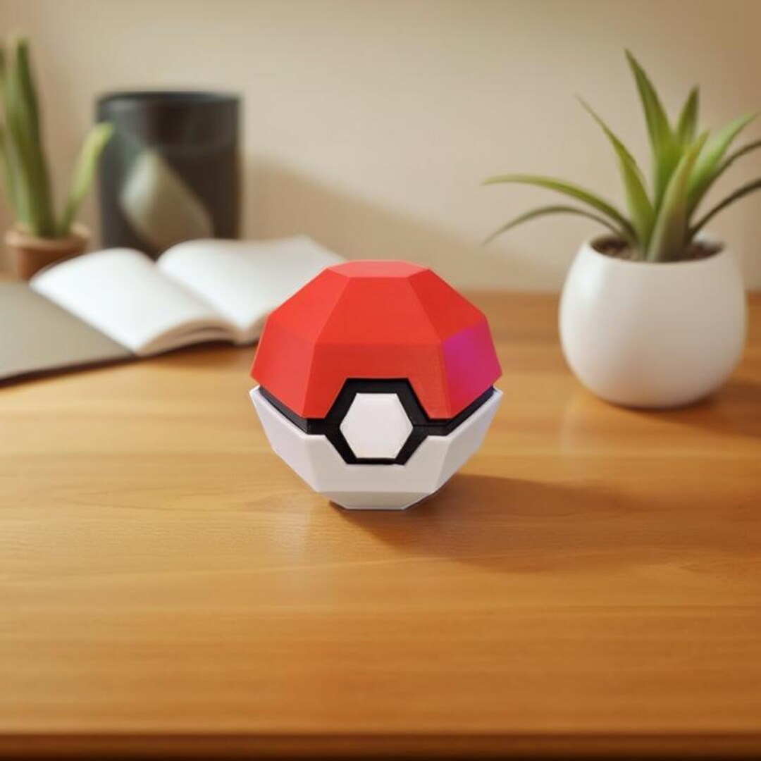 Paper Pokeball Pokemon Papercraft 3D Template - Etsy
