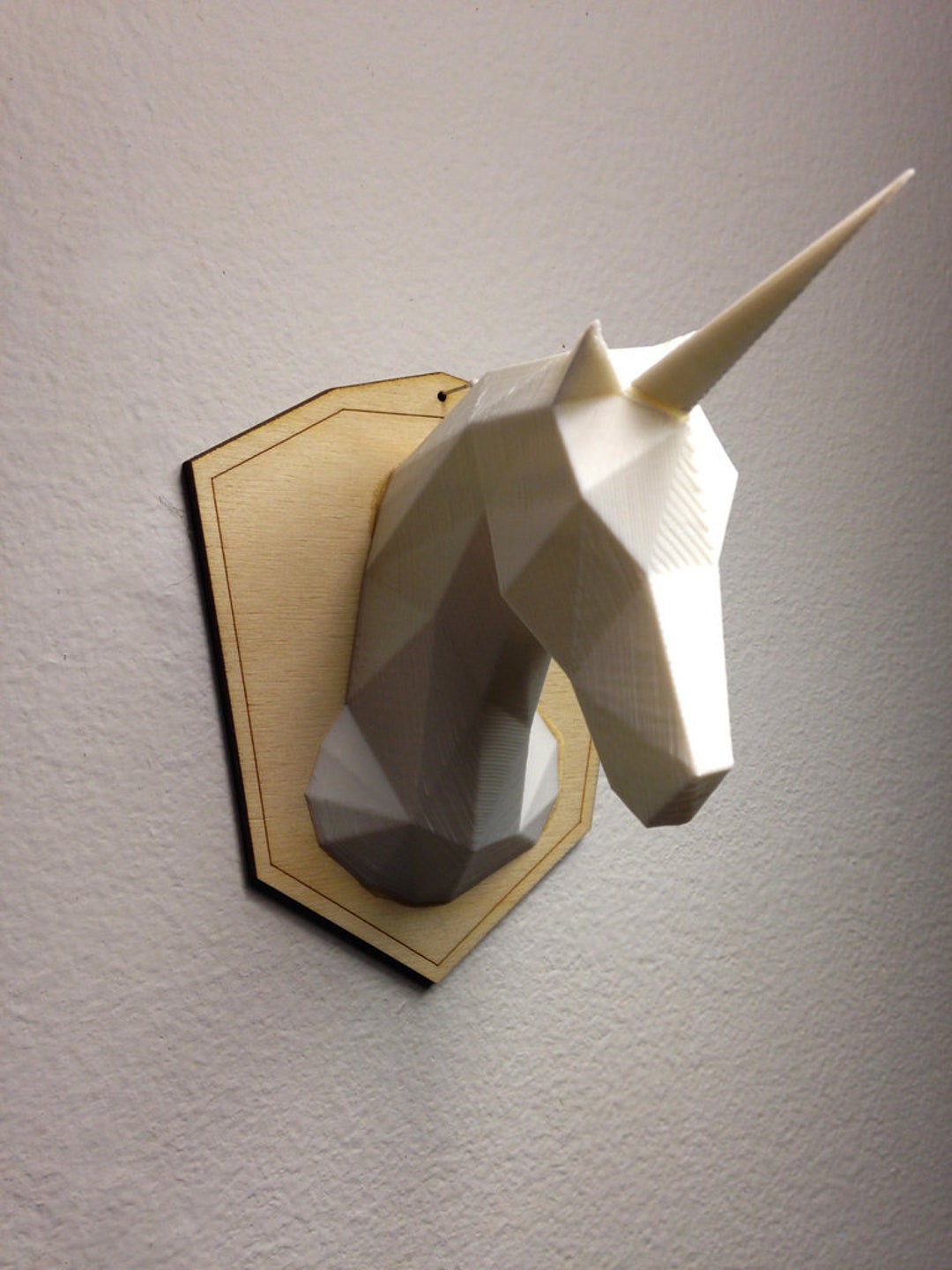 Papercraft Unicorn Trophy Head Paper 3D Template - Etsy