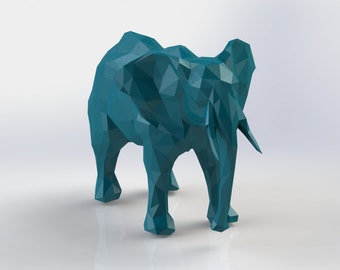 Baby Elephant Model, Create Your Own 3D Papercraft Elephant, Origami ...