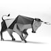 Paper Bull Papercraft 3D Template - Etsy