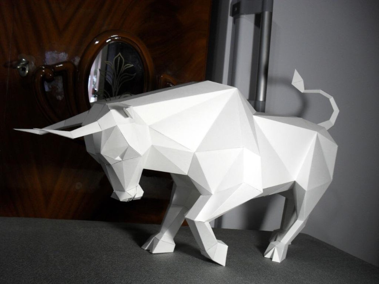 Paper Bull Papercraft 3D Template - Etsy