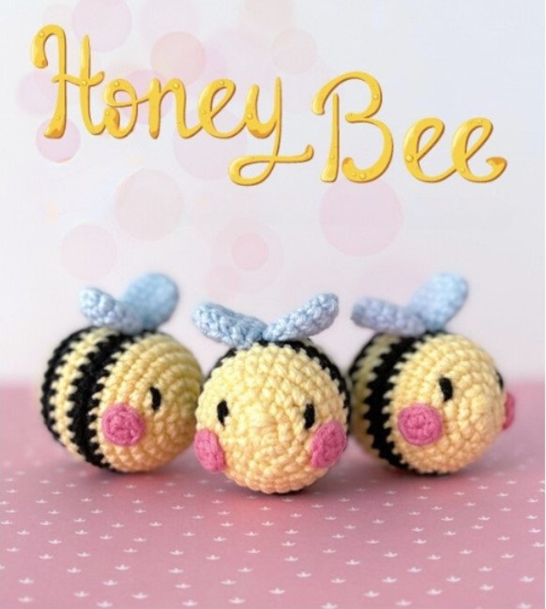 Buzzing Honey Bee Crochet Pattern - Digital Download, Crochet Cute Bee ...