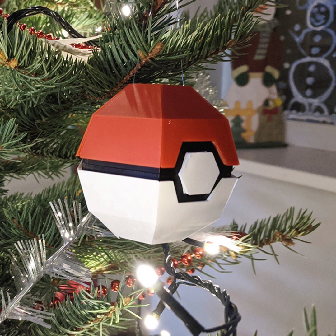 Paper Pokeball Pokemon Papercraft 3D Template - Etsy