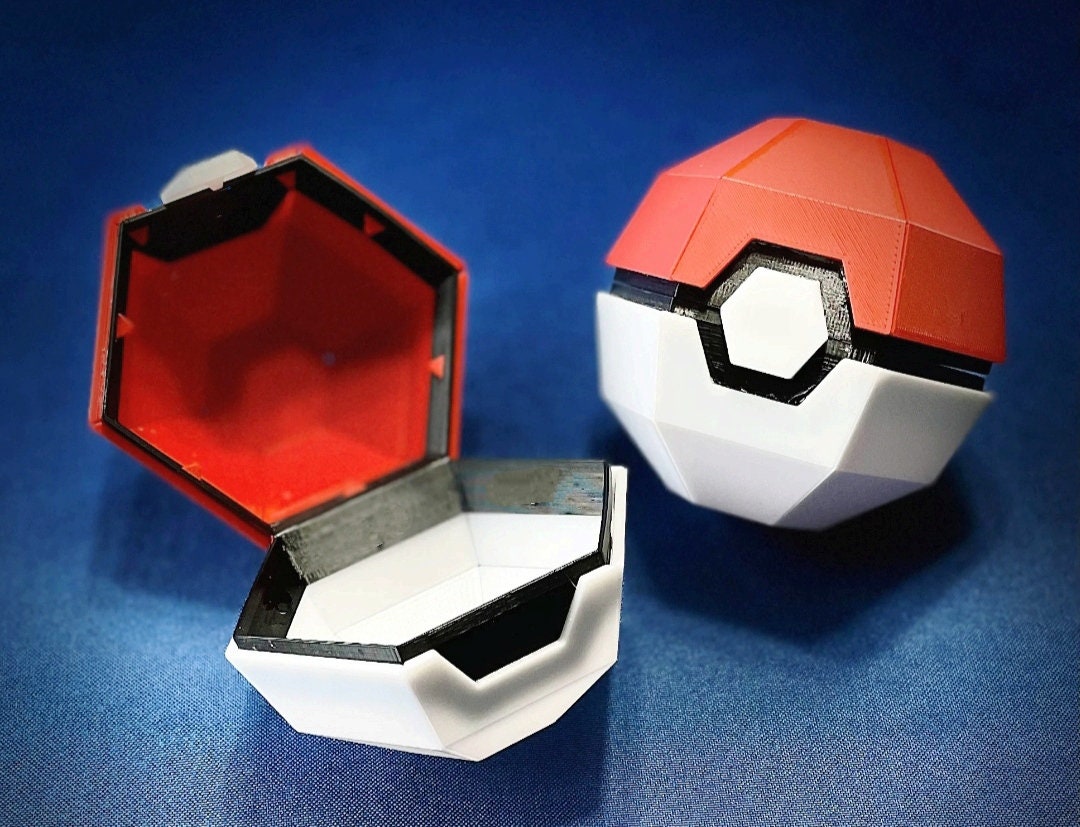 Paper Pokeball Pokemon Papercraft 3D Template - Etsy
