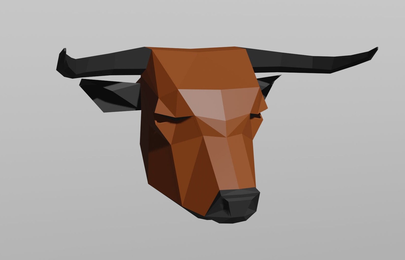 Paper Bull Minotaur Mask Papercraft 3D Template - Etsy