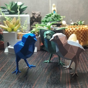 Papercraft Chick Paper 3D Template - Etsy Australia