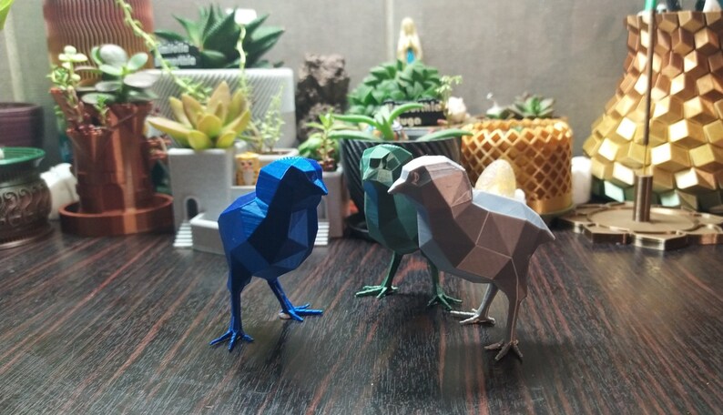 Papercraft Chick Paper 3D Template - Etsy Australia