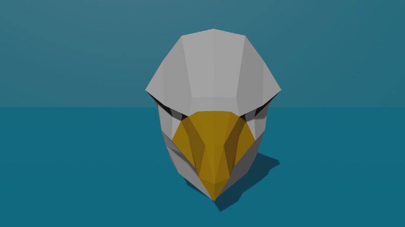 Paper Eagle Bird Mask Papercraft 3D Template - Etsy