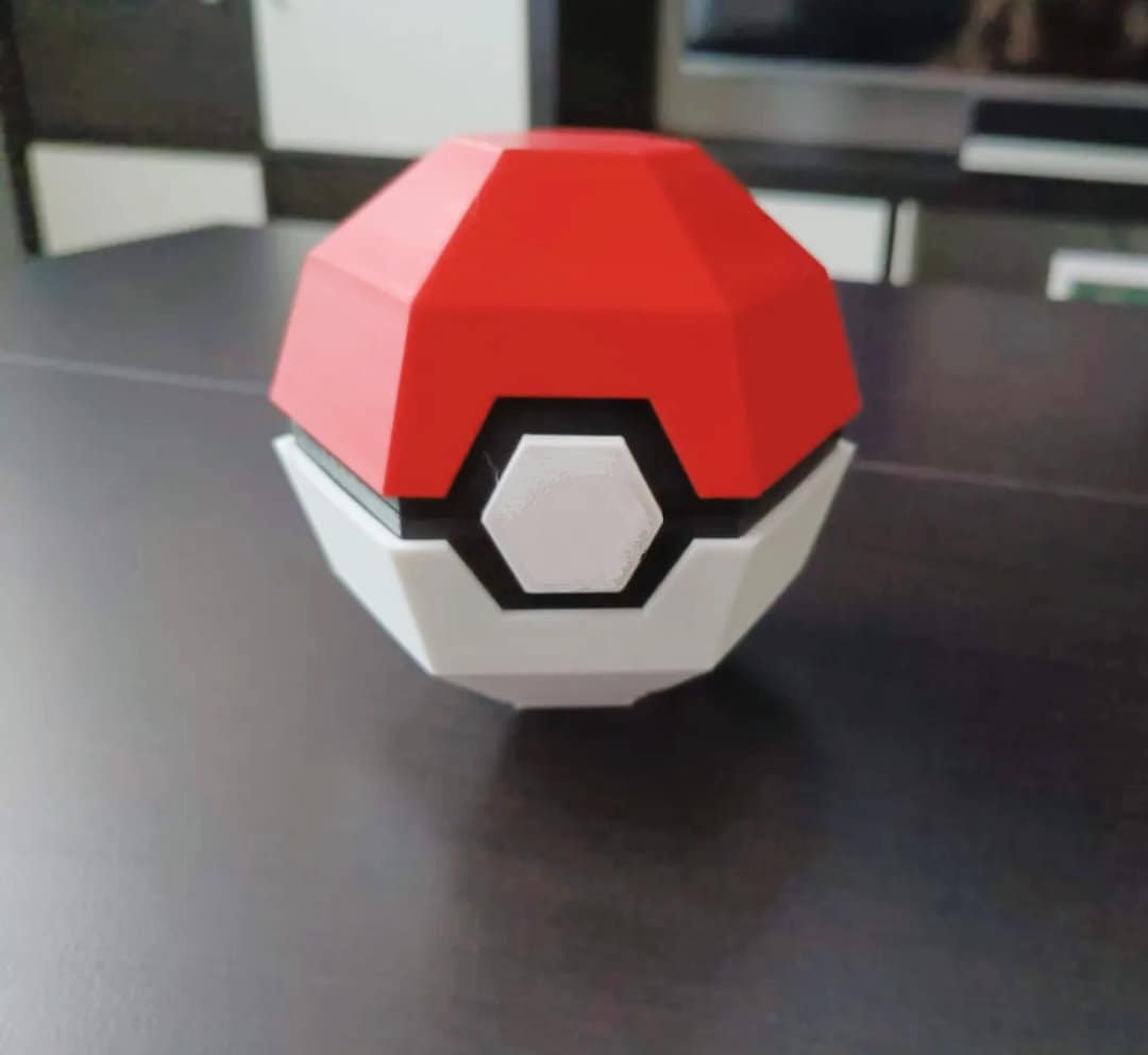 Paper Pokeball Pokemon Papercraft 3D Template - Etsy