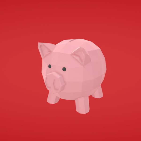 Papercraft 3d Pig - Etsy