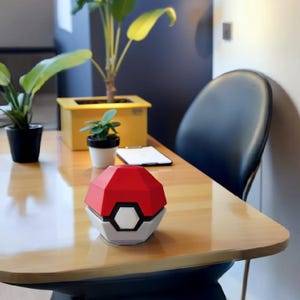 Paper Pokeball Pokemon Papercraft 3D Template - Etsy