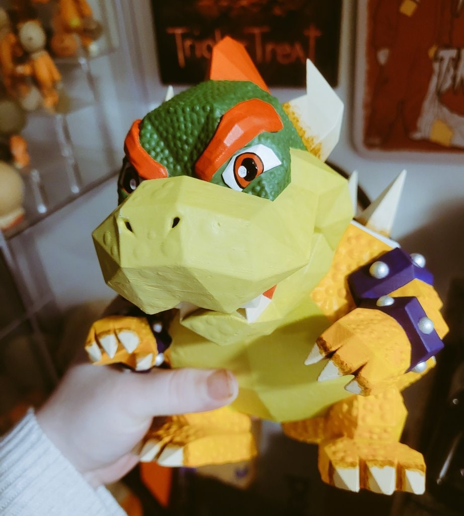 Papercraft Bowser 64 Paper 3D Template - Etsy