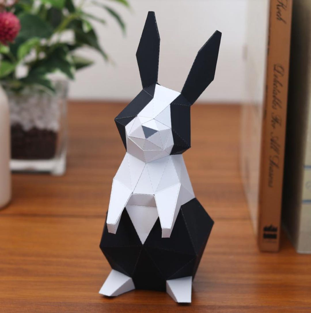 Papercraft Rabbit: DIY Bunny Digital Pattern - Create Your Own Adorable ...