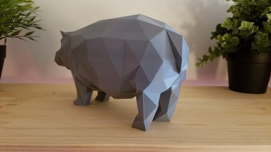 Papercraft Hippo Paper Hippopotamus 3D Template - Etsy