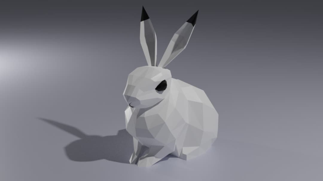 Papercraft Bunny Paper 3D Template - Etsy UK