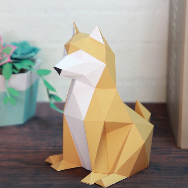 Papercraft Shiba Inu: DIY Dog Digital Pattern Create Your - Etsy