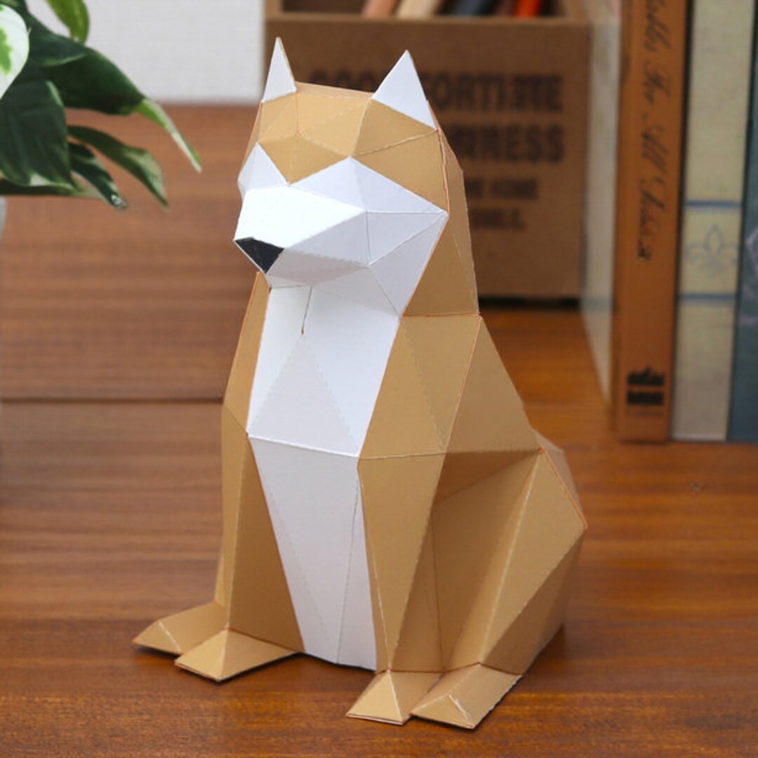 Papercraft Shiba Inu: DIY Dog Digital Pattern - Create Your Own ...