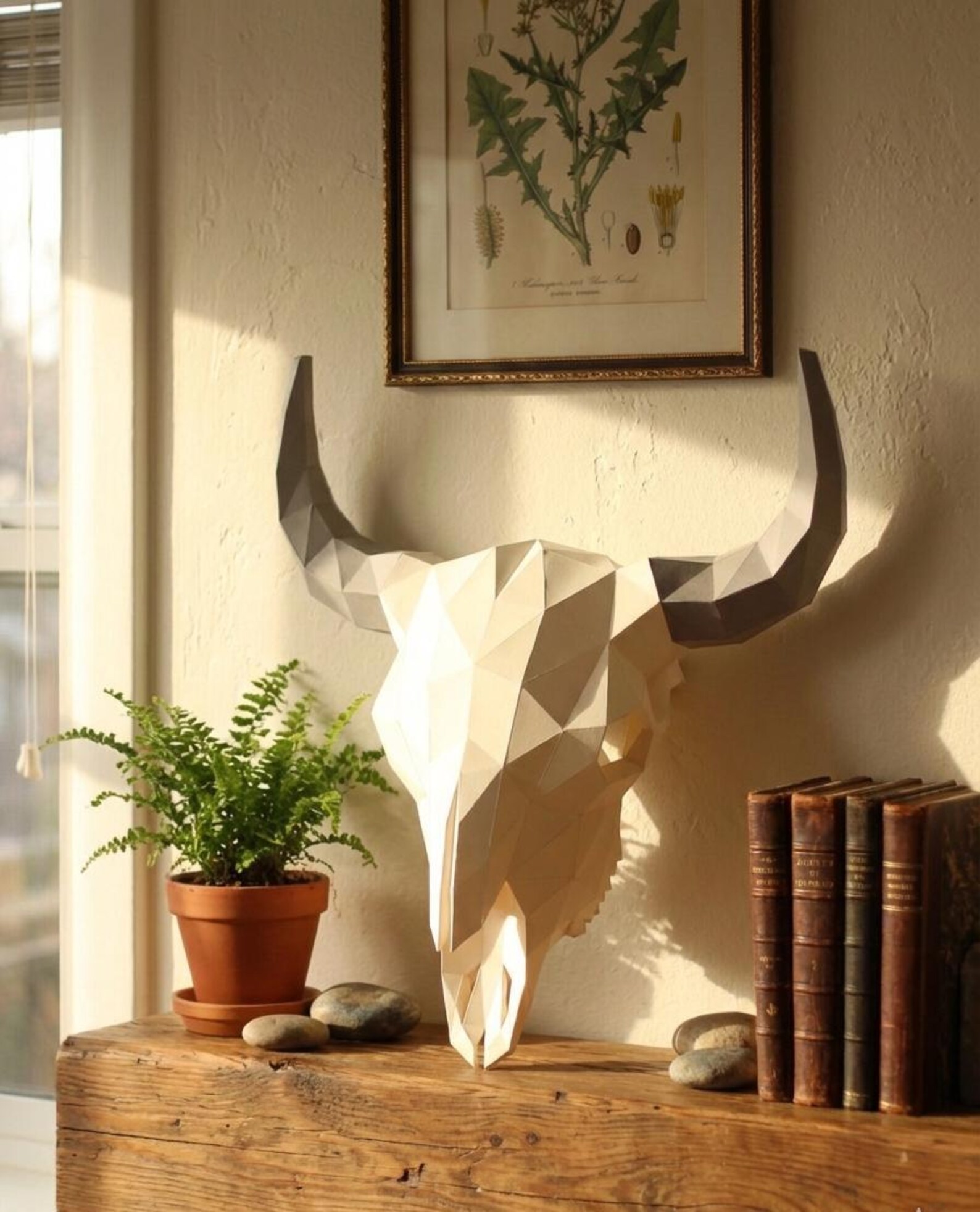 Papercraft Bison Animal Skull Paper 3D Template - Etsy