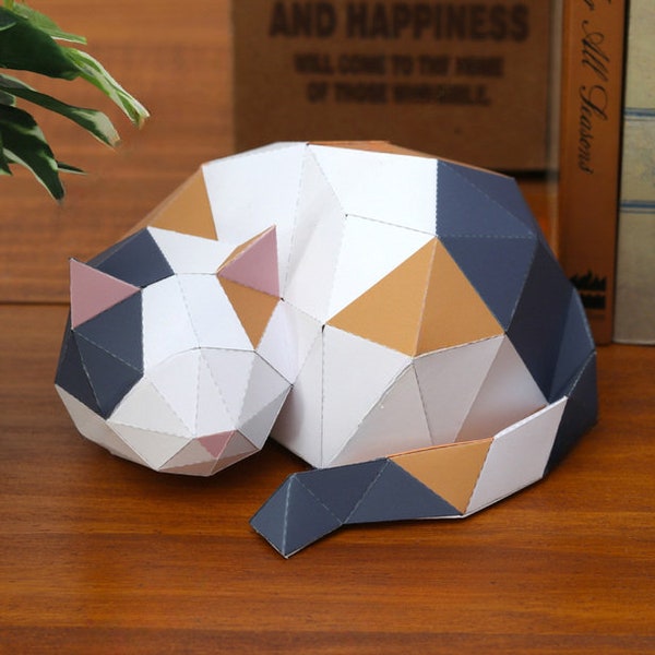 Papercraft Cat - Etsy