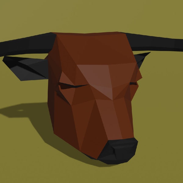 Bull Mask - Etsy
