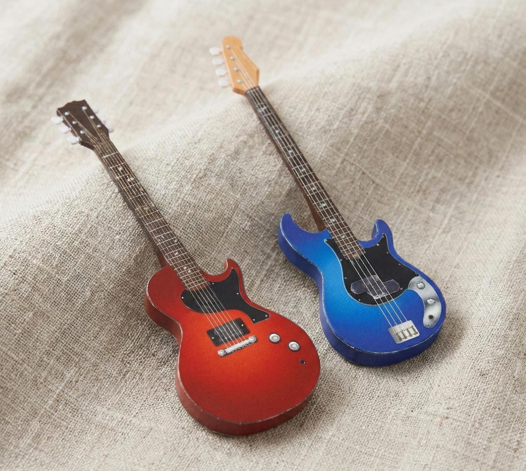 Papercraft Mini Rock Band: DIY Musician Set Digital Pattern - Create ...
