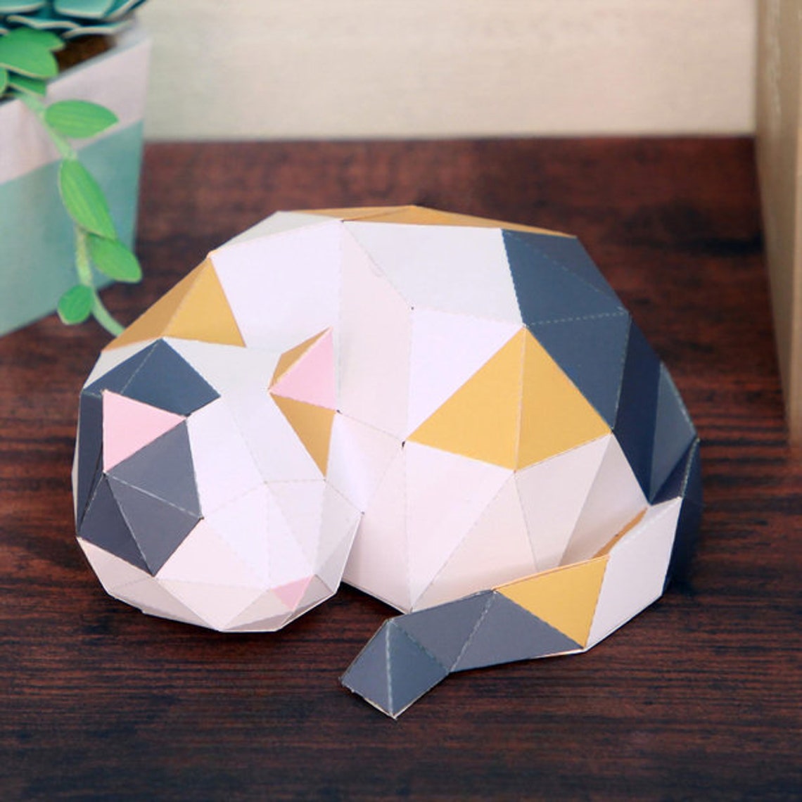 Papercraft Cat: DIY Animal Digital Pattern - Create Your Own Playful ...