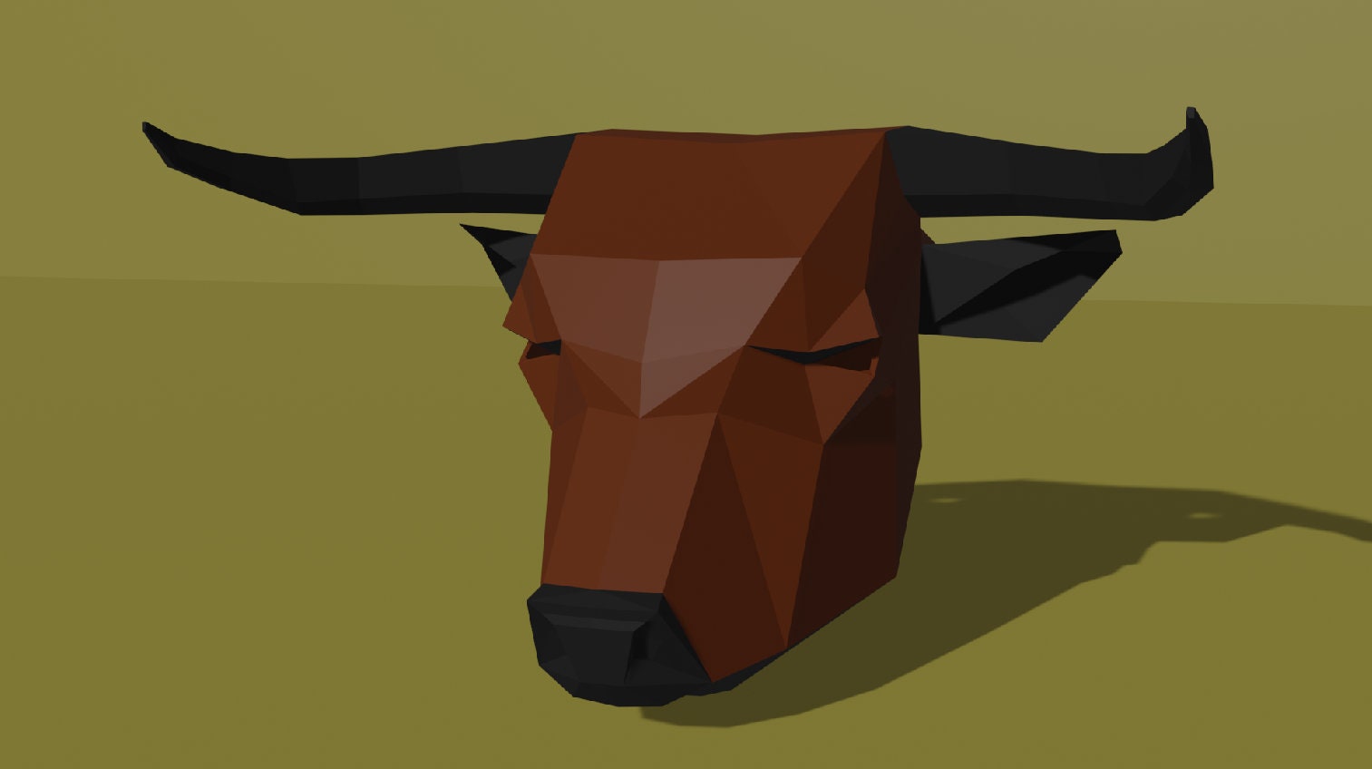 Paper Bull Minotaur Mask Papercraft 3D Template - Etsy