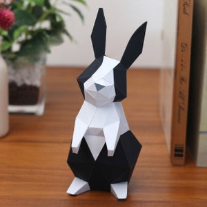 Papercraft Rabbit: DIY Bunny Digital Pattern Create Your Own Adorable ...