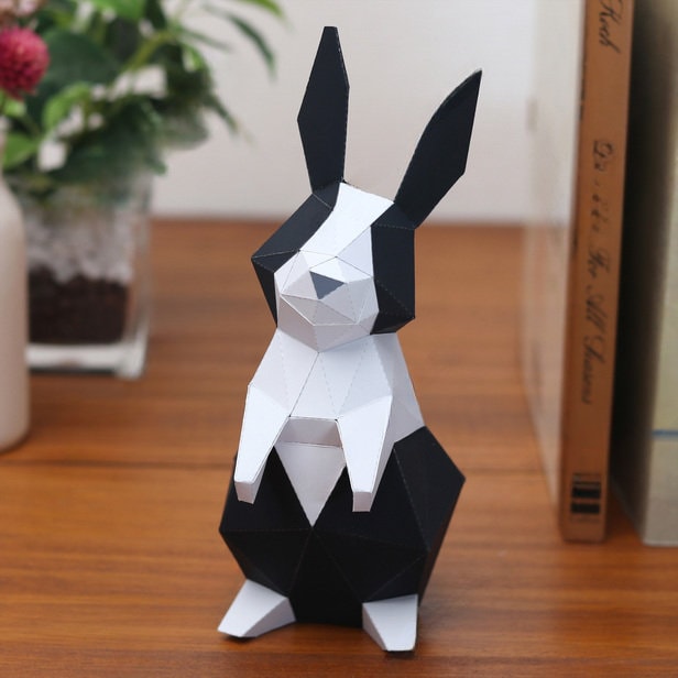 Papercraft Rabbit: DIY Bunny Digital Pattern Create Your Own Adorable ...