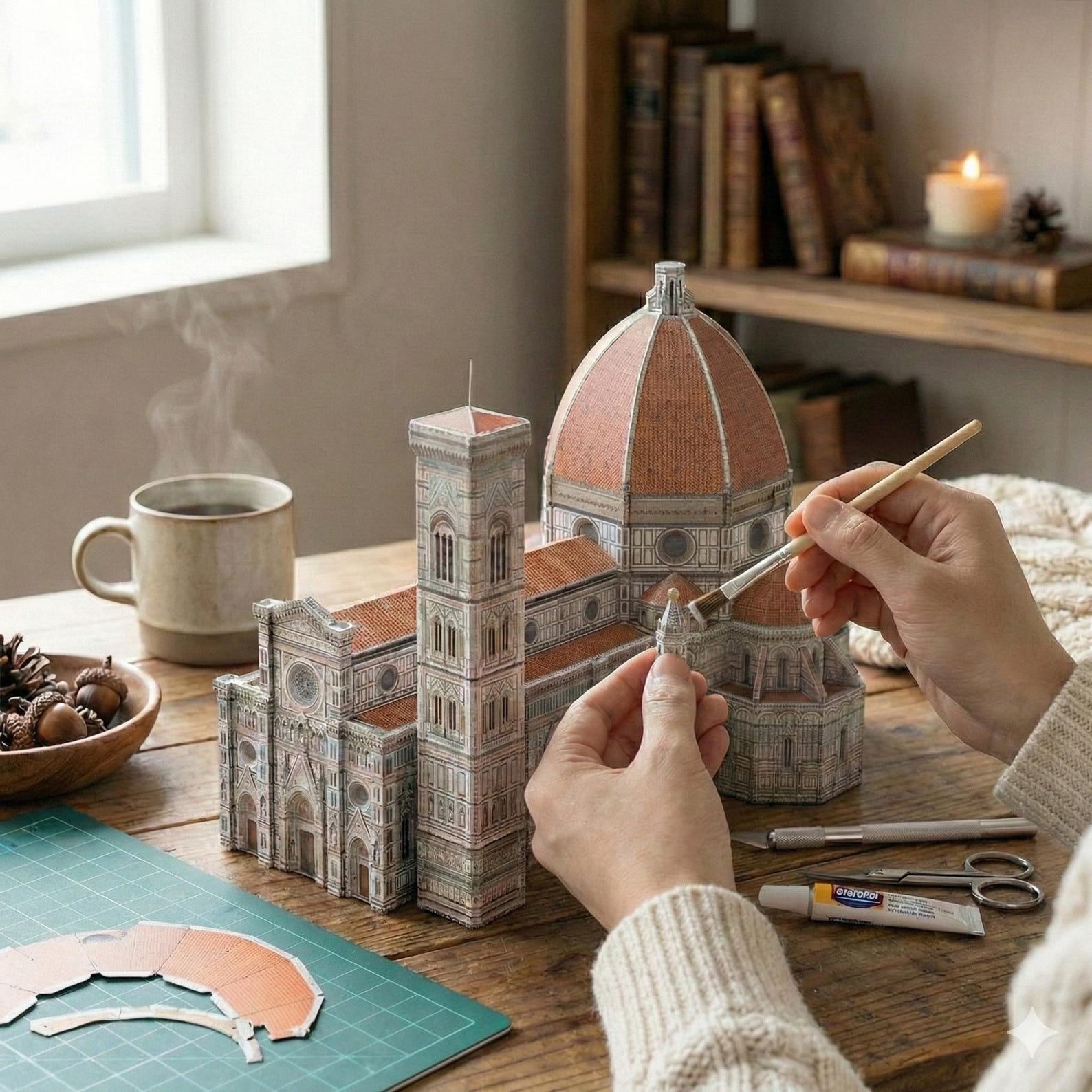 Papercraft DIY Florence Cathedral: Architectural Digital Pattern ...