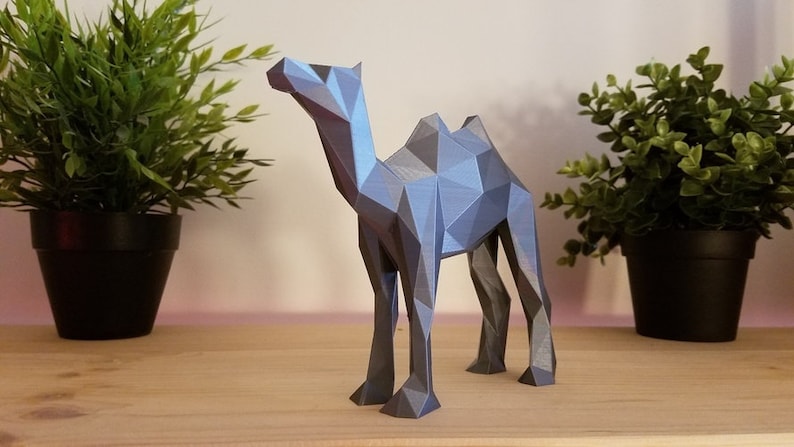 Papercraft Camel Paper 3D Template - Etsy