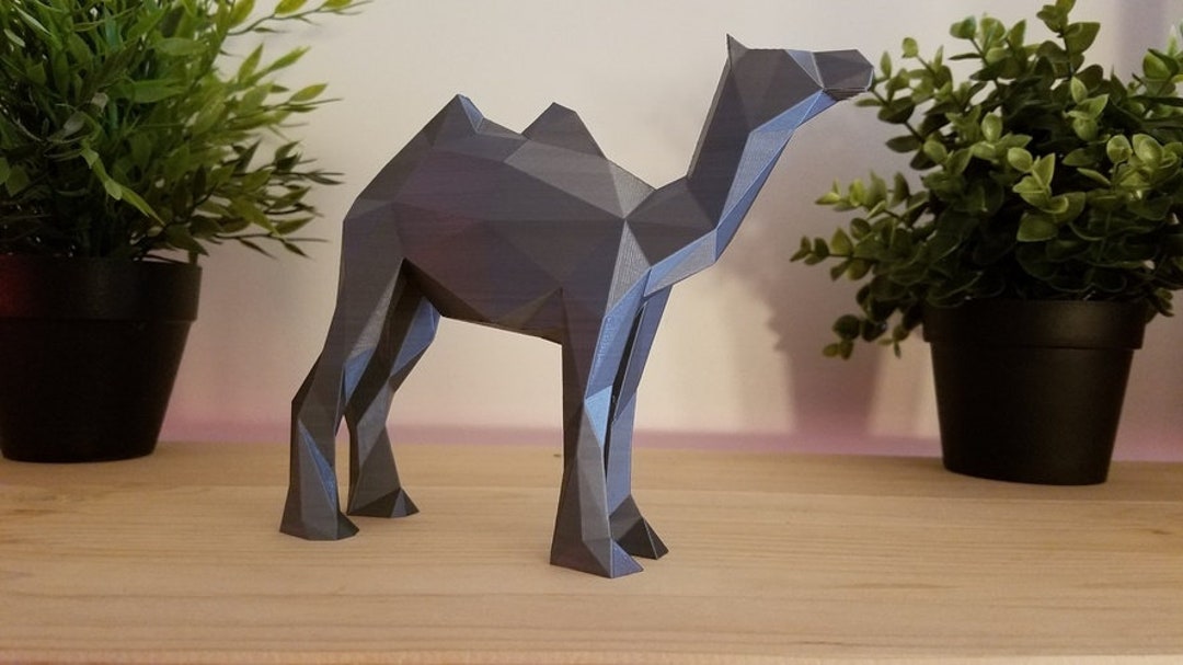 Papercraft Camel Paper 3D Template - Etsy