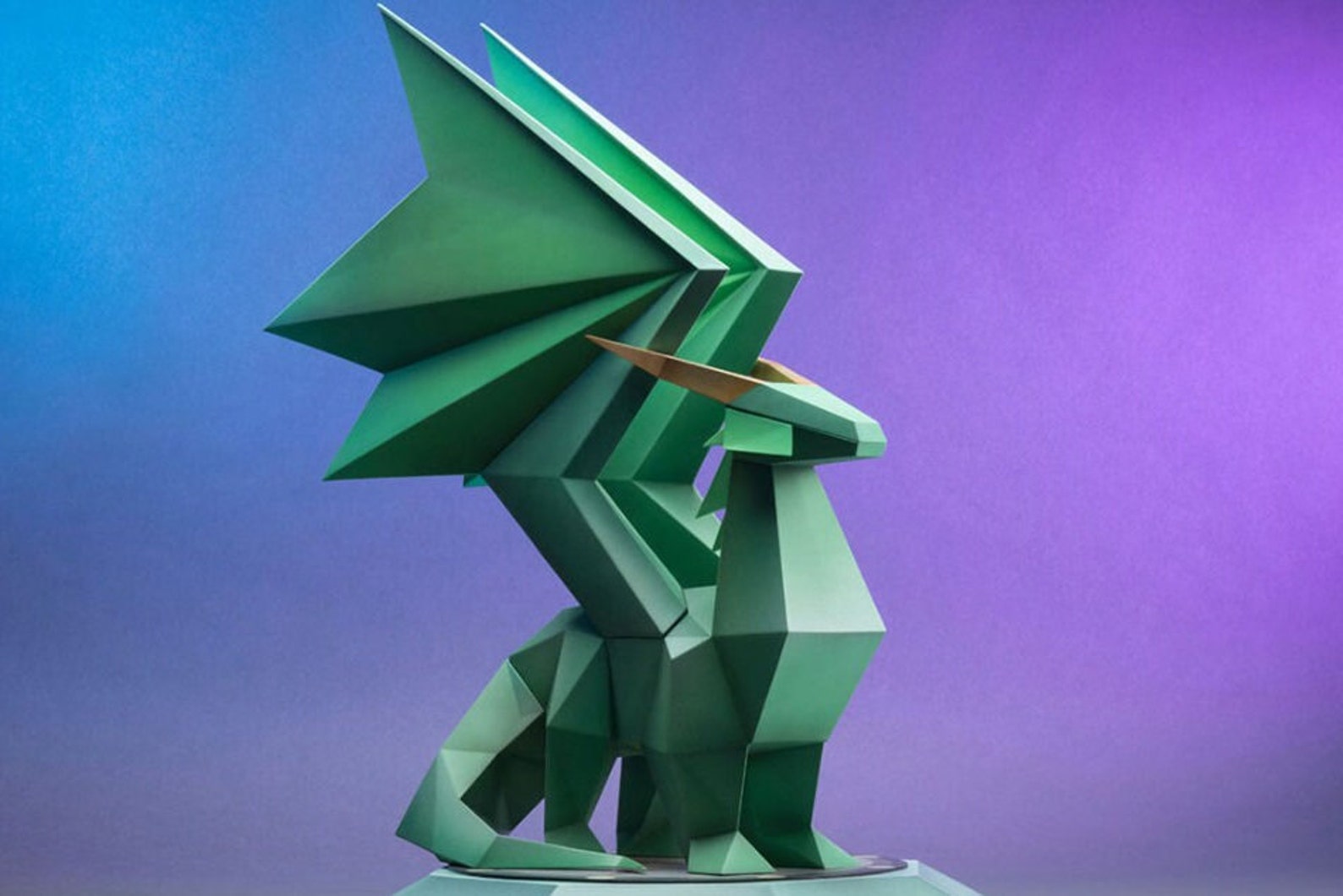 Papercraft Dragon Spyro 3D Template - Etsy