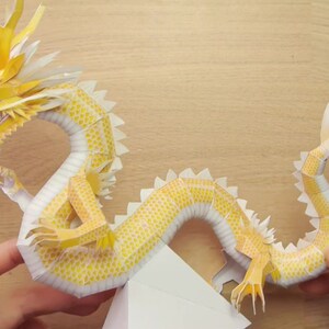 Papercraft Chinese Dragon Template DIY Digital Pattern Chinese Decor ...
