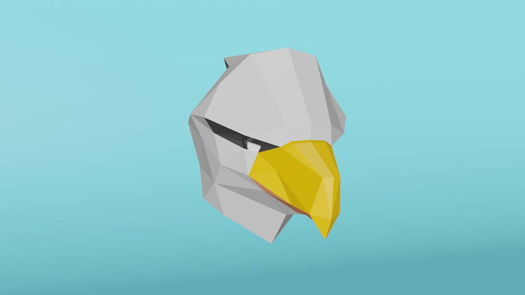 Paper Eagle Bird Mask Papercraft 3D Template - Etsy