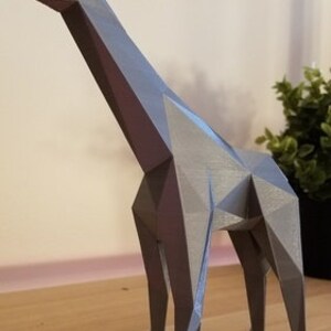 Papercraft Giraffe Paper 3D Template - Etsy