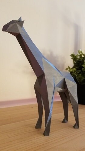 Papercraft Giraffe Paper 3D Template - Etsy