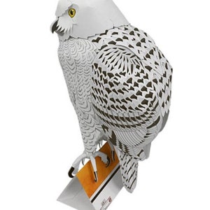 Papercraft Snowy Owl Template: DIY Digital Pattern for Creative ...