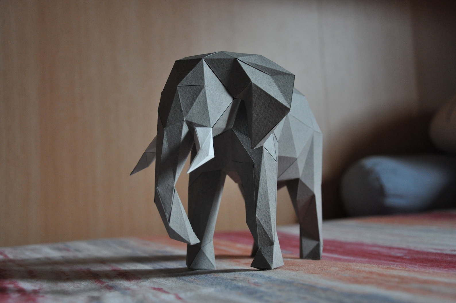 Paper Elephant Papercraft 3D Template - Etsy