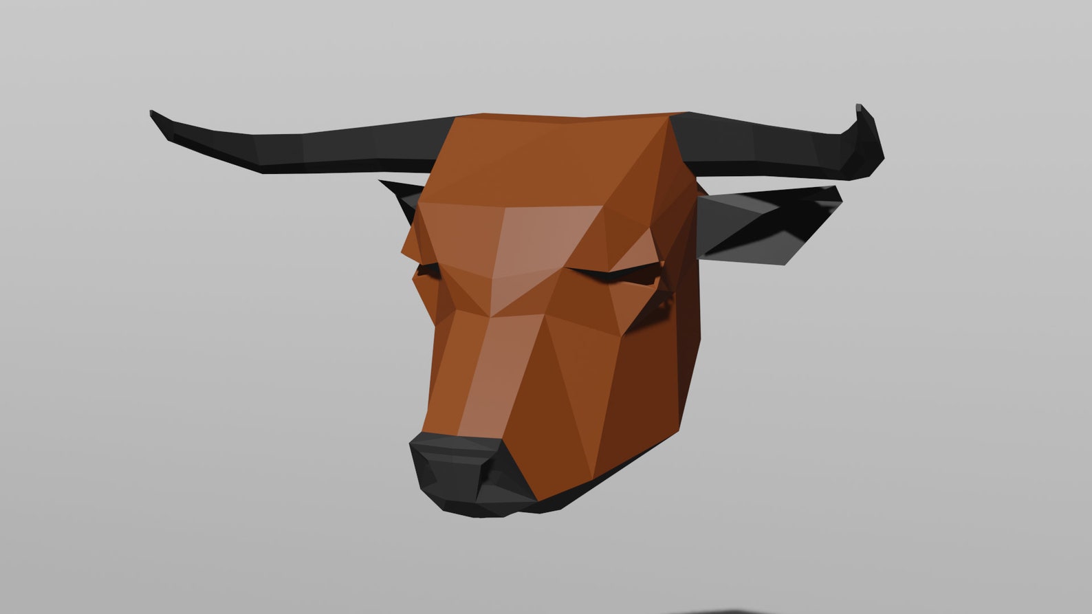 Paper Bull Minotaur Mask Papercraft 3D Template - Etsy