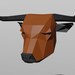 Paper Bull Minotaur Mask Papercraft 3D Template - Etsy