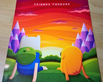 Jake and Finn Poster - Etsy