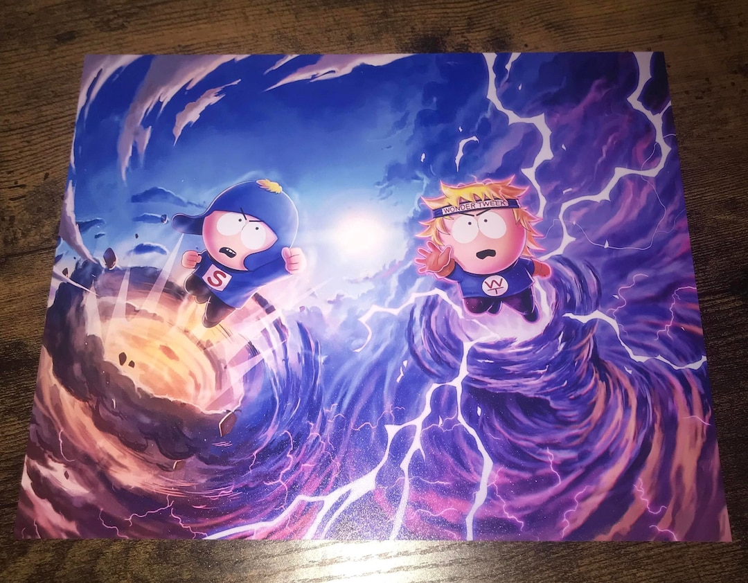 South Park Super Craig & Wonder Tweek 10x8 Poster Print Deluxe Satin Surface Finish Premium ...