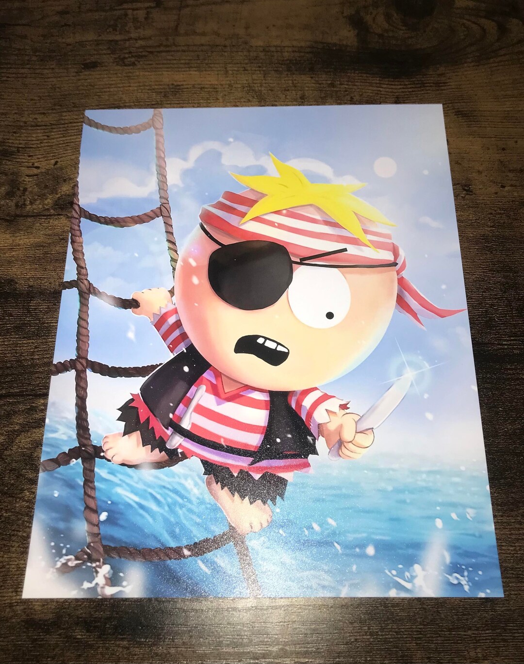 South Park Pirate Butters 10x8 Poster Print Deluxe Satin Surface Finish ...