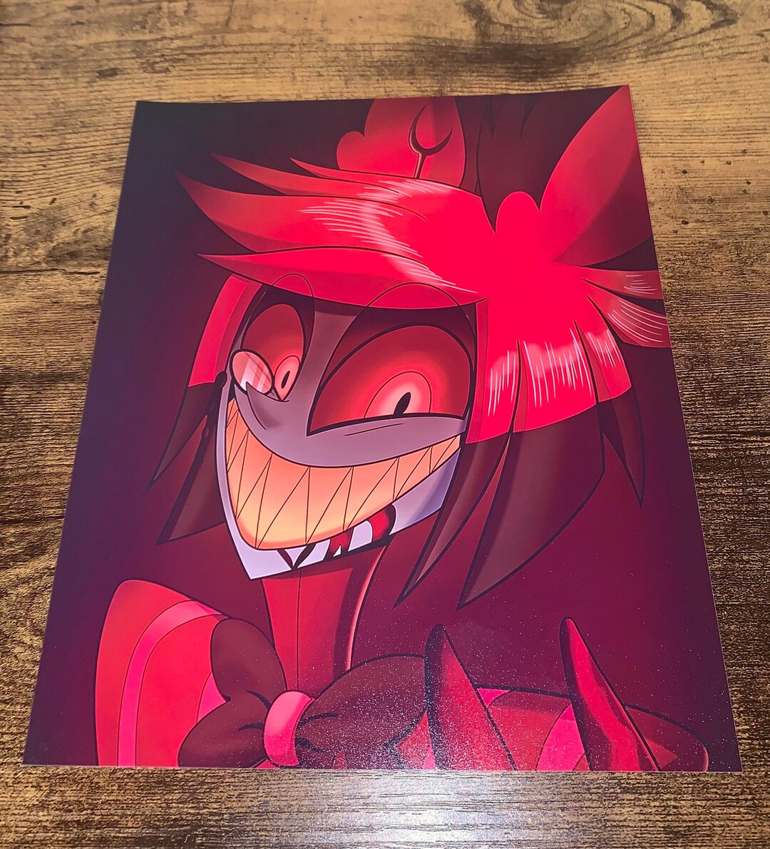 Hazbin Hotel Alastor 10x8 Poster Print Deluxe Satin Surface Finish ...