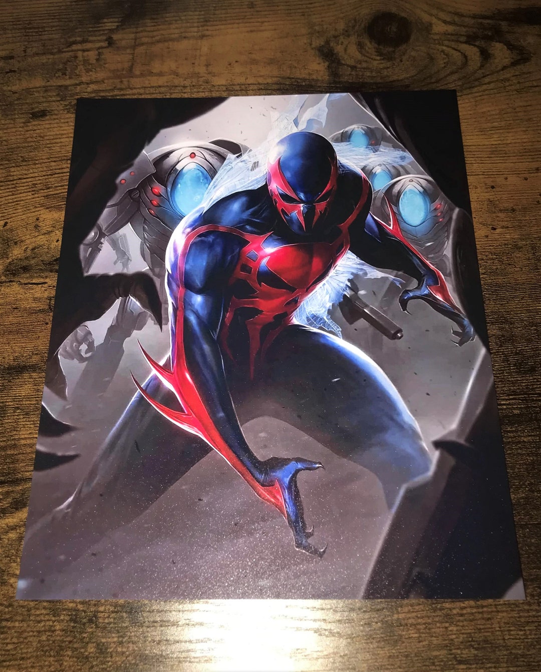 Spider-man 2099 Poster Miguel O'hara 10x8 Poster Print Deluxe Satin ...