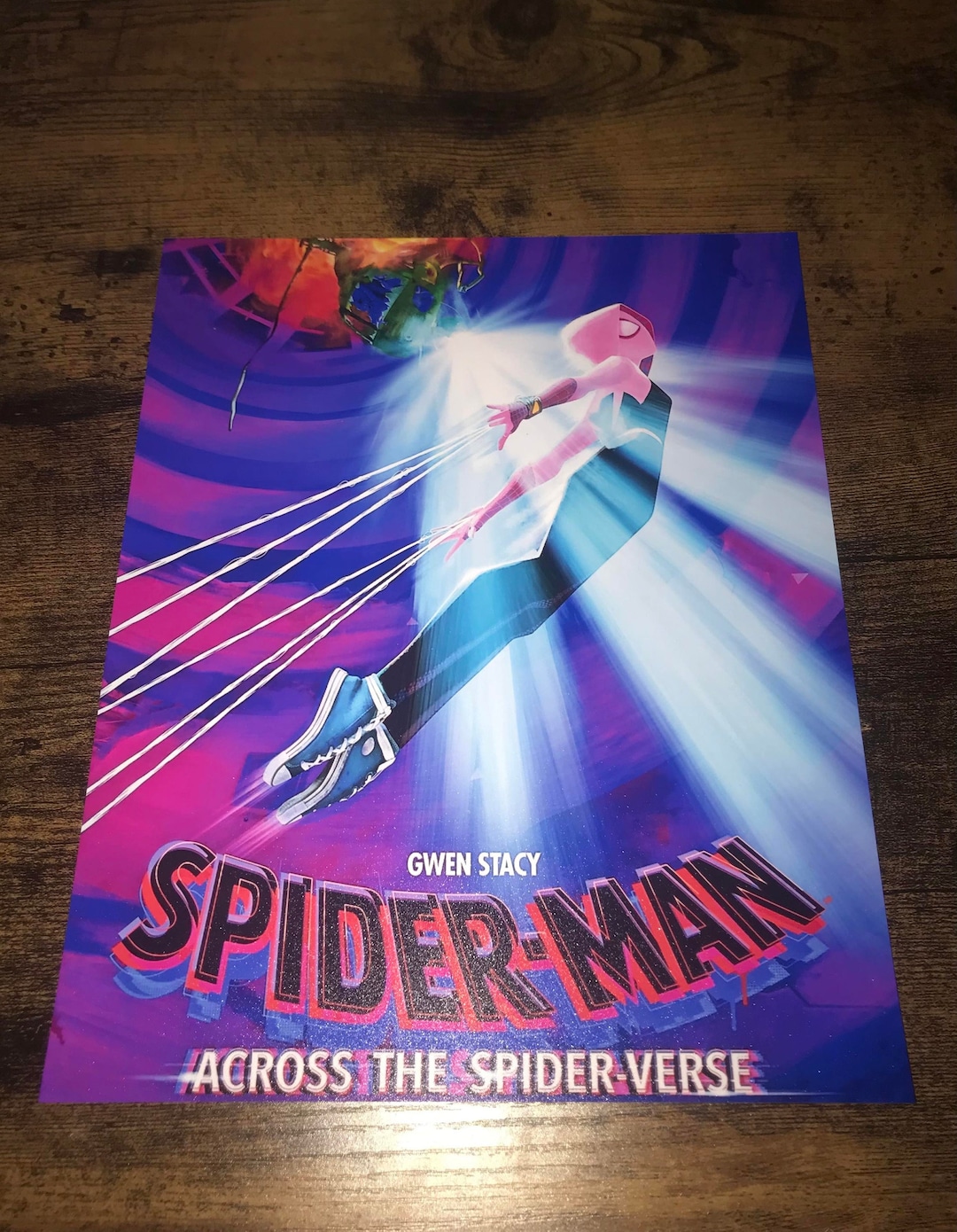 Spider-man Gwen Stacy Poster Print Across the Spider-verse 10x8 Poster ...
